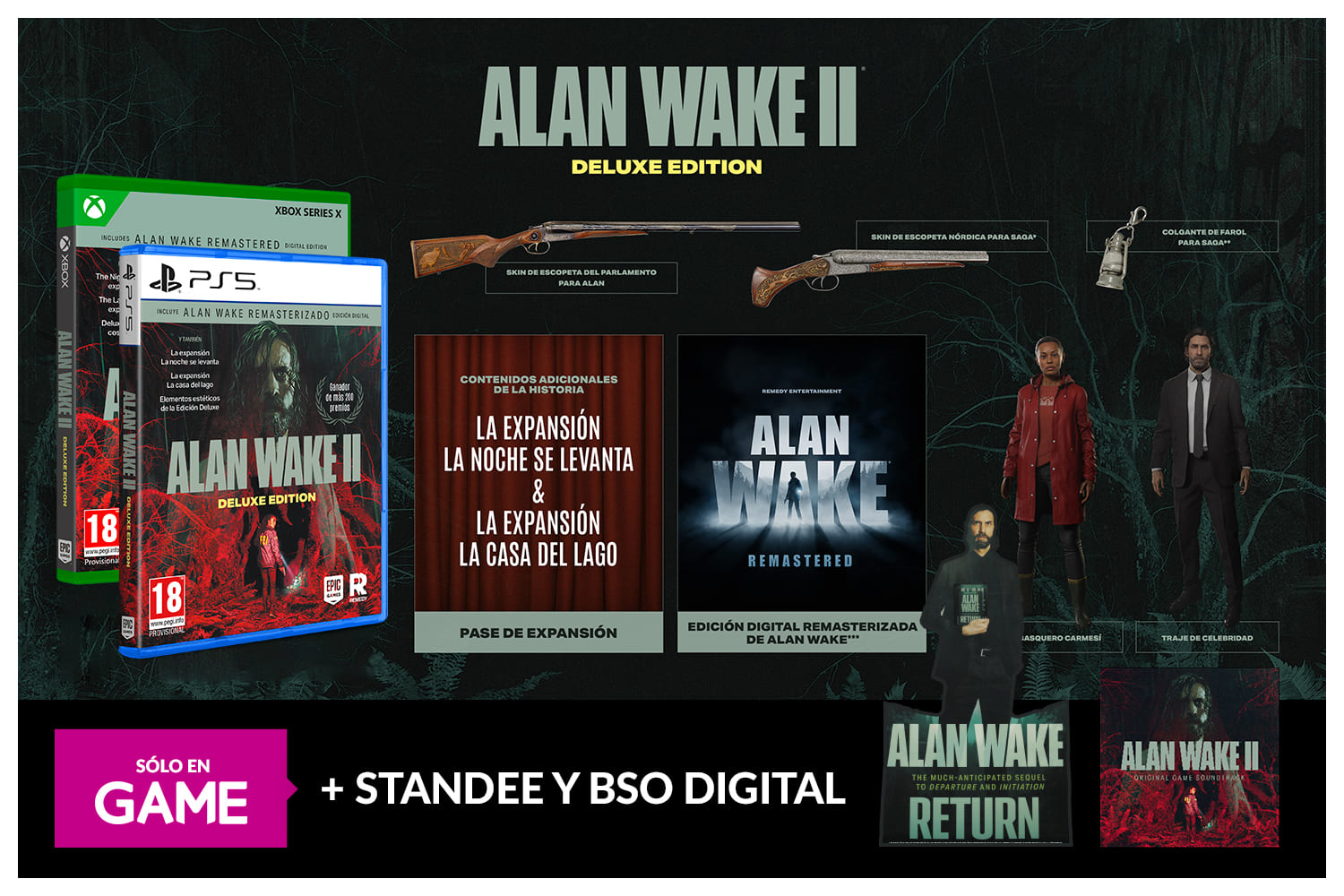 ALAN WAKE 2 saldrá en formato físico... ¡y en GAME ya puedes reservarlo ...